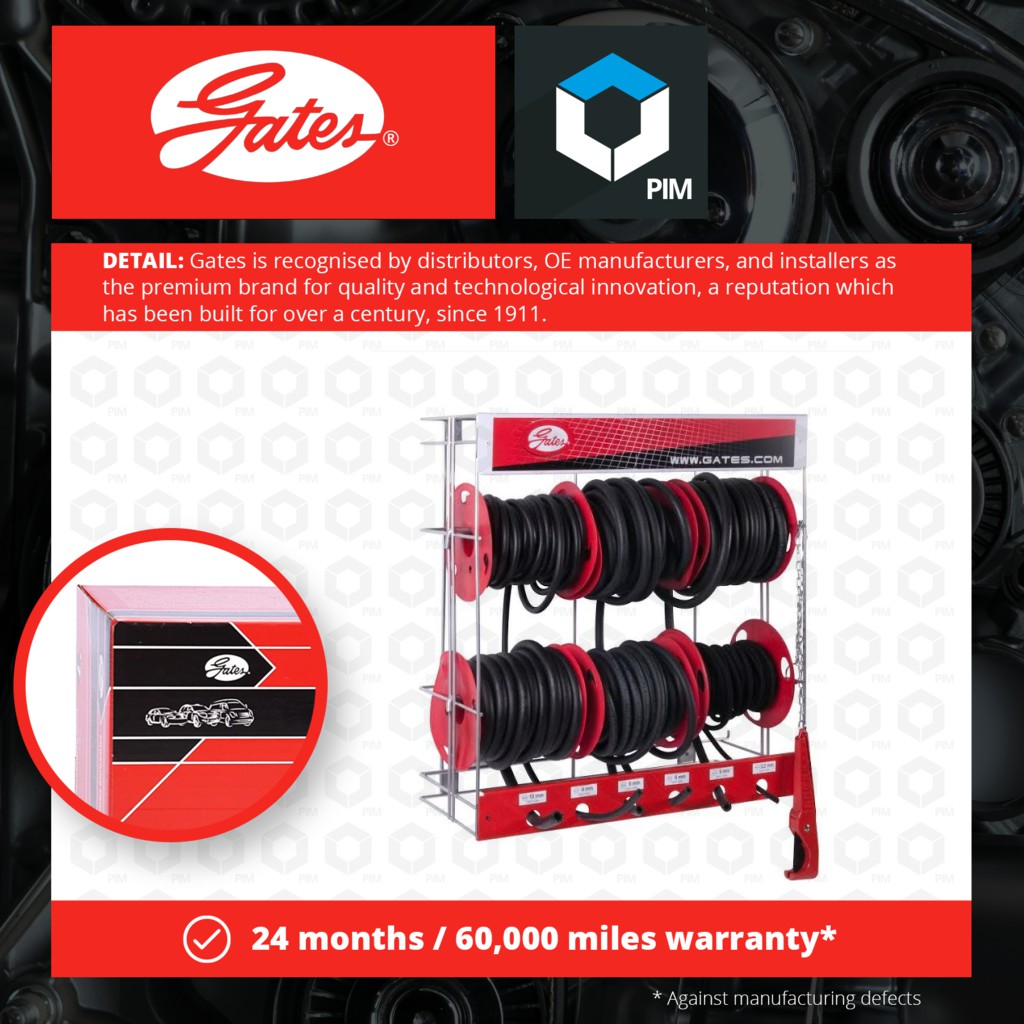 Gates 4986-10160 Hose & Pipe | Parts in Motion