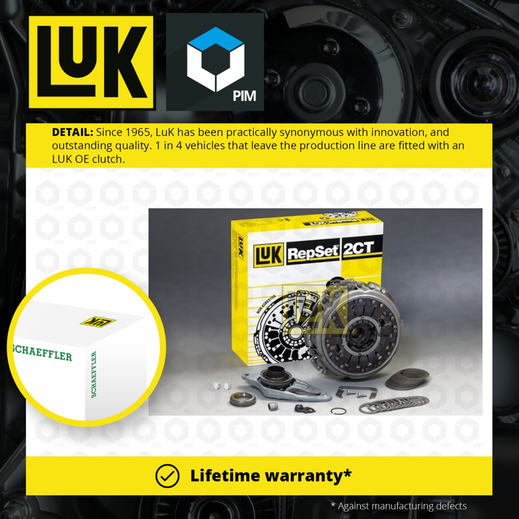 DSG Clutch Kit fits VW TOURAN 1T 1.6D 10 to 11 CAYC 2CT LuK 0AM141017AD ...