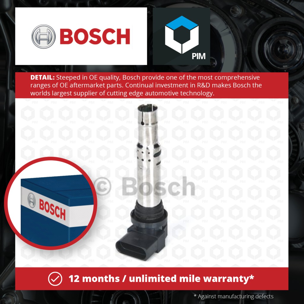 Ignition Coil 0986221023 Bosch 036905715F 036905715G 036905100A ...